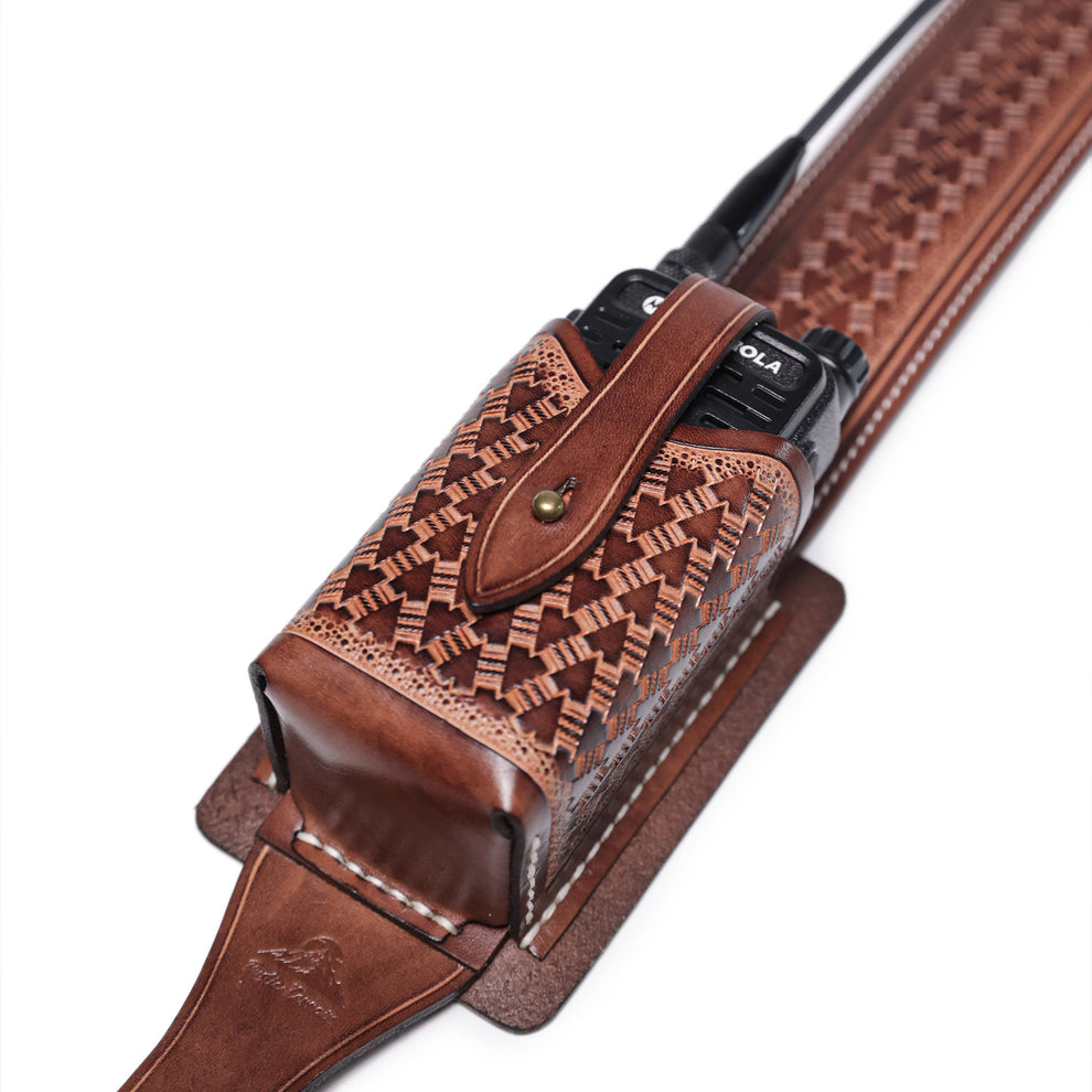 Radio Holster for Men with Belt Loops – Rustic Terrain Leathercraft