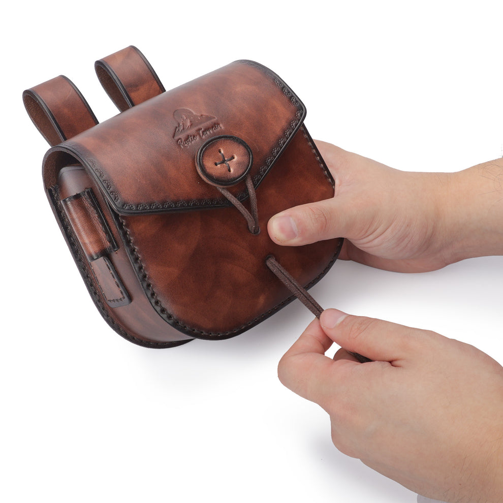Utility / Ammo Bag with Belt Loops – Rustic Terrain Leathercraft